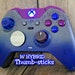 Xbox One Elite Wireless Controller Custom Ombre & Splatter Blue Led W ...