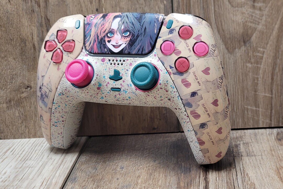 Wow Playstation/ps5 Custom Controller Multi Color Splatter /with Textured Very Unique - Etsy
