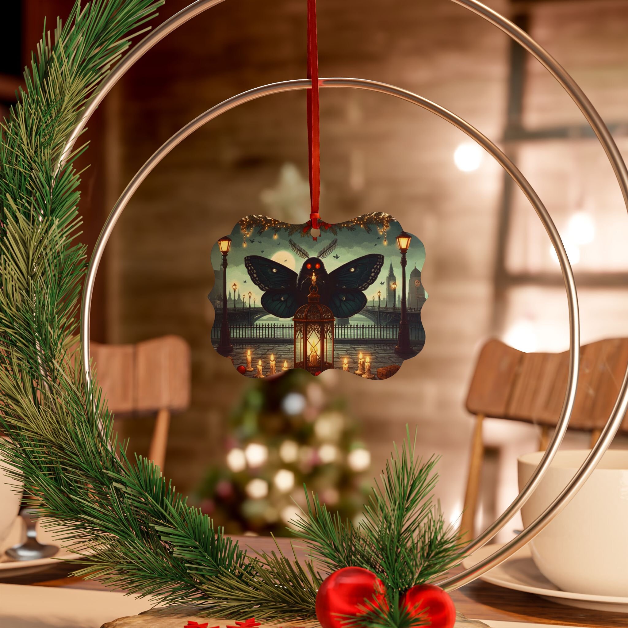 Christmas Cryptid Mothman Aluminum Ornaments 1pc, 5pcs, 10pcs, 20pcs - Etsy