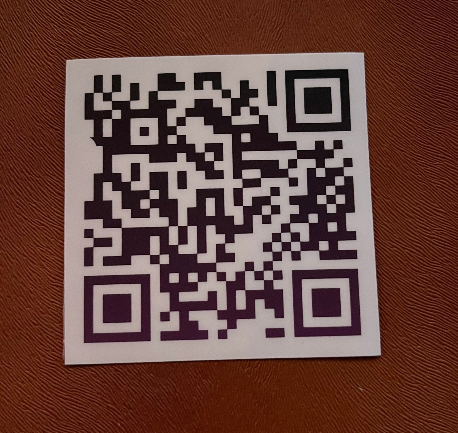 Rickroll QR Code Sticker - Etsy