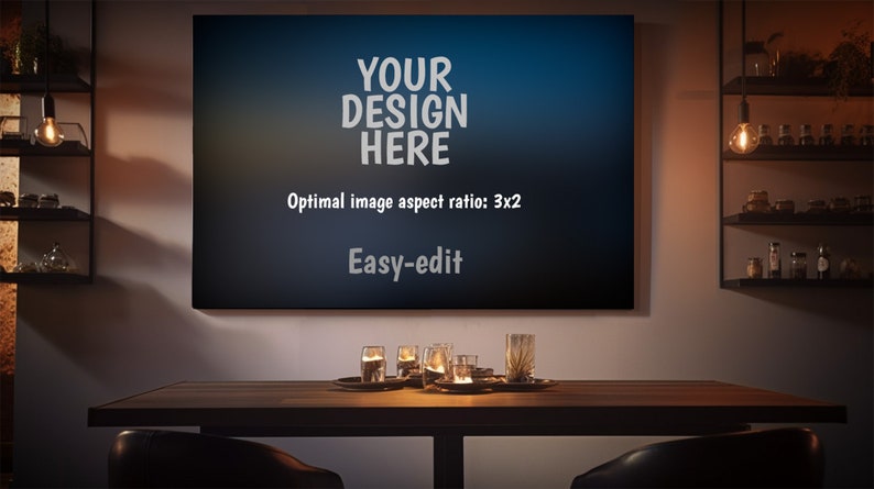 Restaurant Mockups for Art and Photography / PNG & PSD With Smart ...