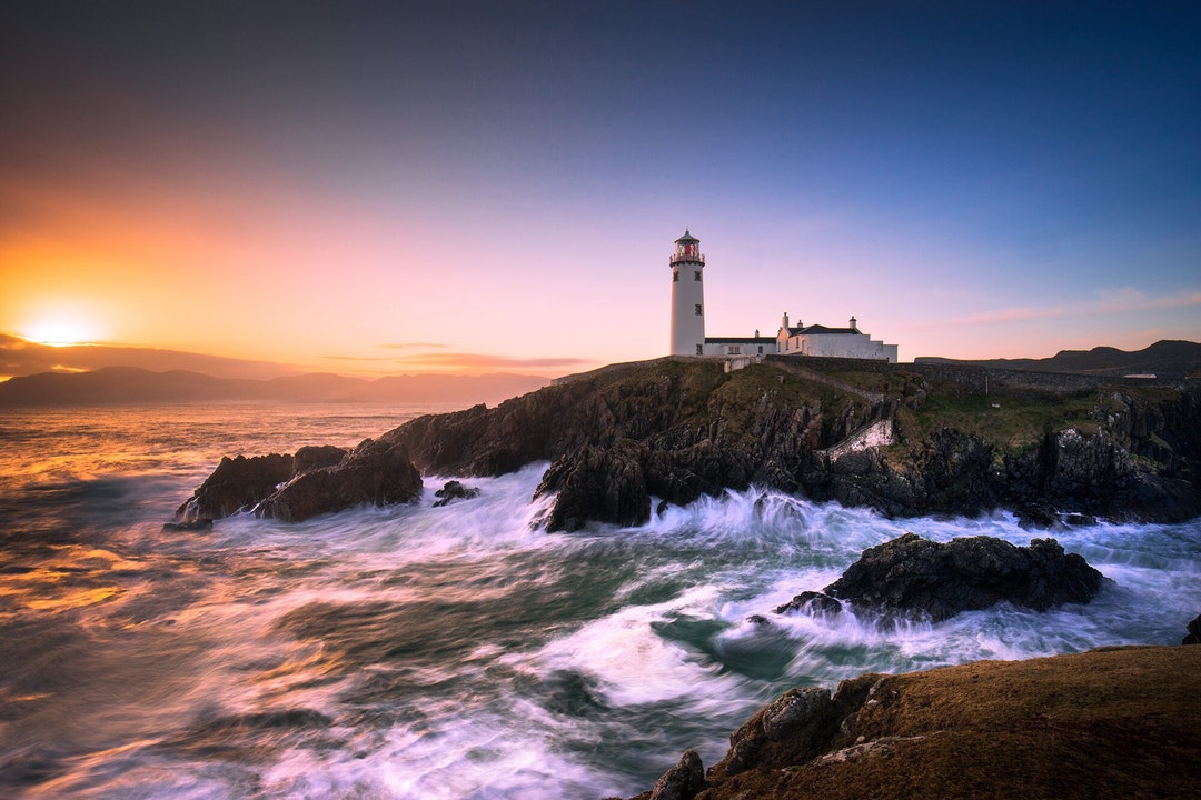 Downloadable Print of Sunrise at Fanad Head, a Stunning Lighthouse in ...