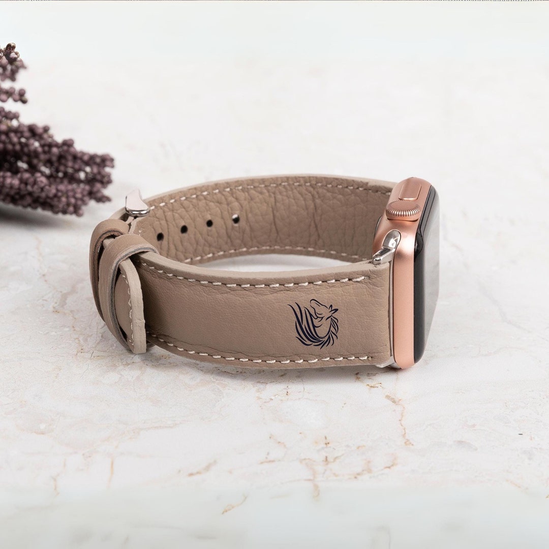 Pebbled Genuine Leather Smartwatch Band, Apple Watch Band Women, for ...