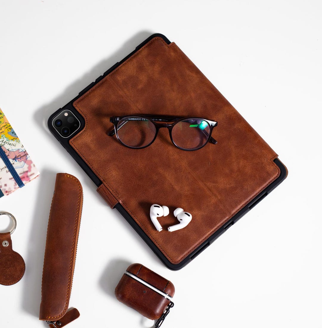 Custom iPad Case, Leather iPad Pro Case, Apple iPad Cover for 13, 12.9 ...