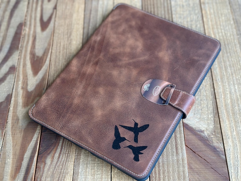 Personalized Leather iPad Case, iPad Cover for 13, 12.9, Pro 11, A16 ...