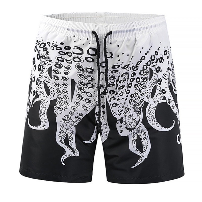 Octopus Men Summer Bathing Suit Shorts Creative T Etsy