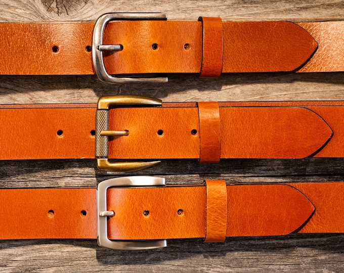 THICK Wickett & Craig Dark Brown Bridle Leather Belt - WORK Belt - 14 ...
