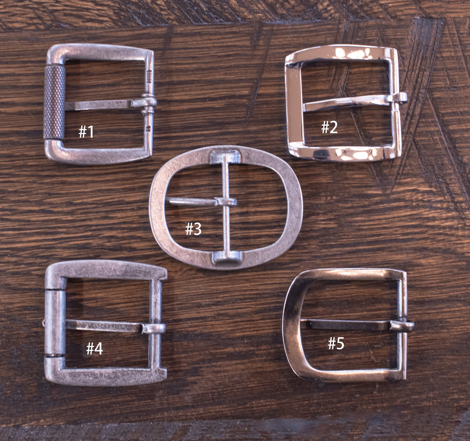 Assorted Silver Finish Belt Buckles - Fits 38mm or 1 1/2" Belts ...