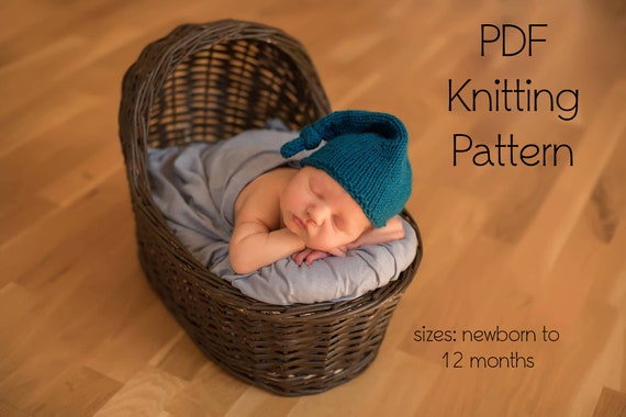 Pdf Knitting Pattern Knit Sleep Cap Pattern Knitted Sleep | Etsy
