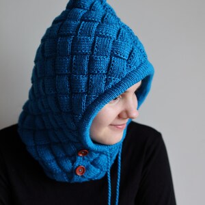 DOWNLOADABLE PDF PATTERN Balaclava Pattern, Balaclava Hood, Knit ...