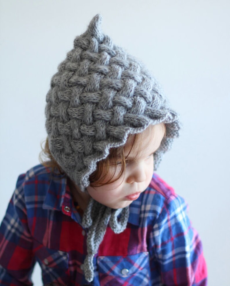 DOWNLOADABLE PDF PATTERN Braided Cables Bonnet Knitting - Etsy