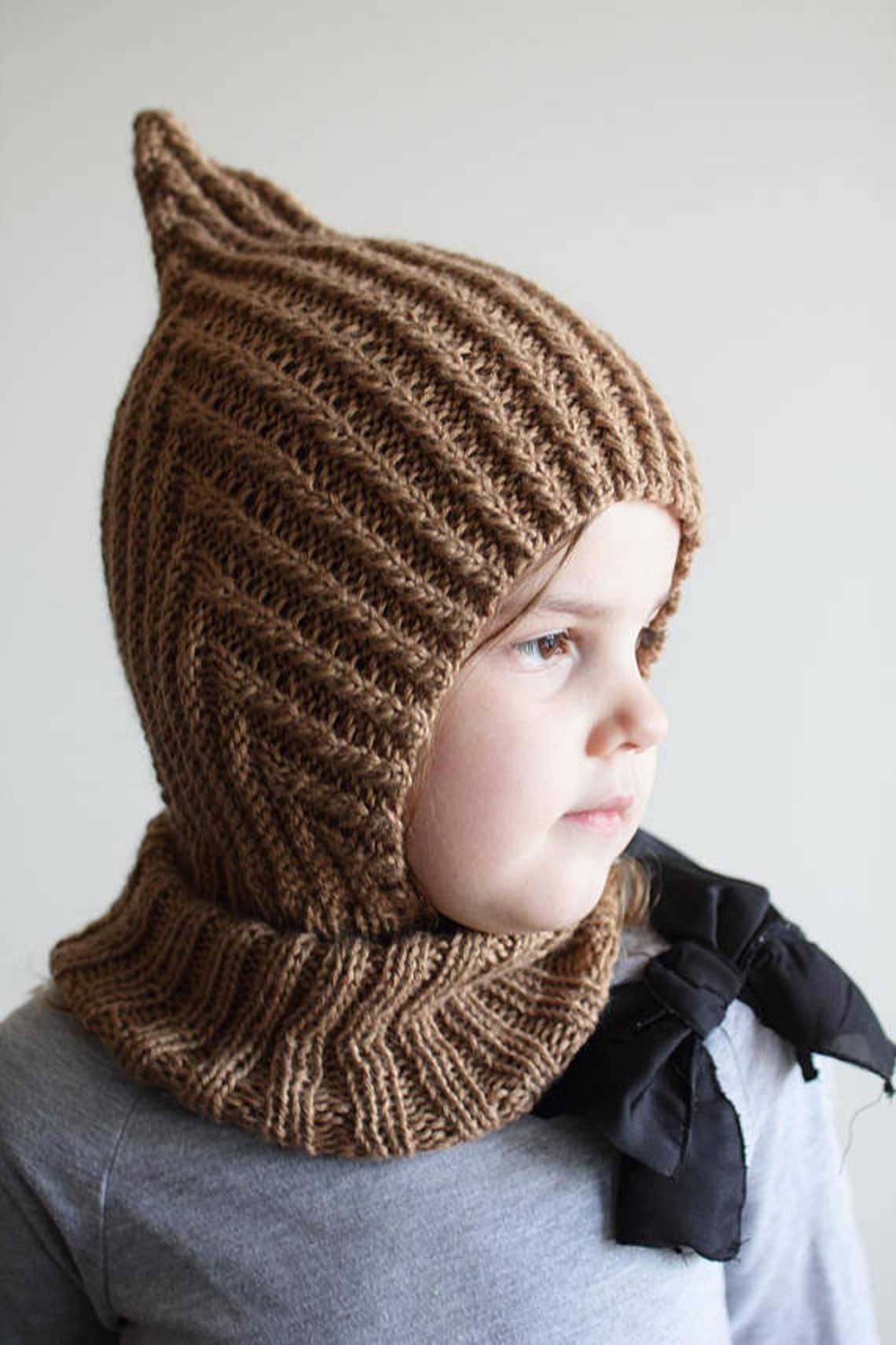 DOWNLOADABLE PDF PATTERN Balaclava Pixie Elf Hat Hooded Scarf | Etsy