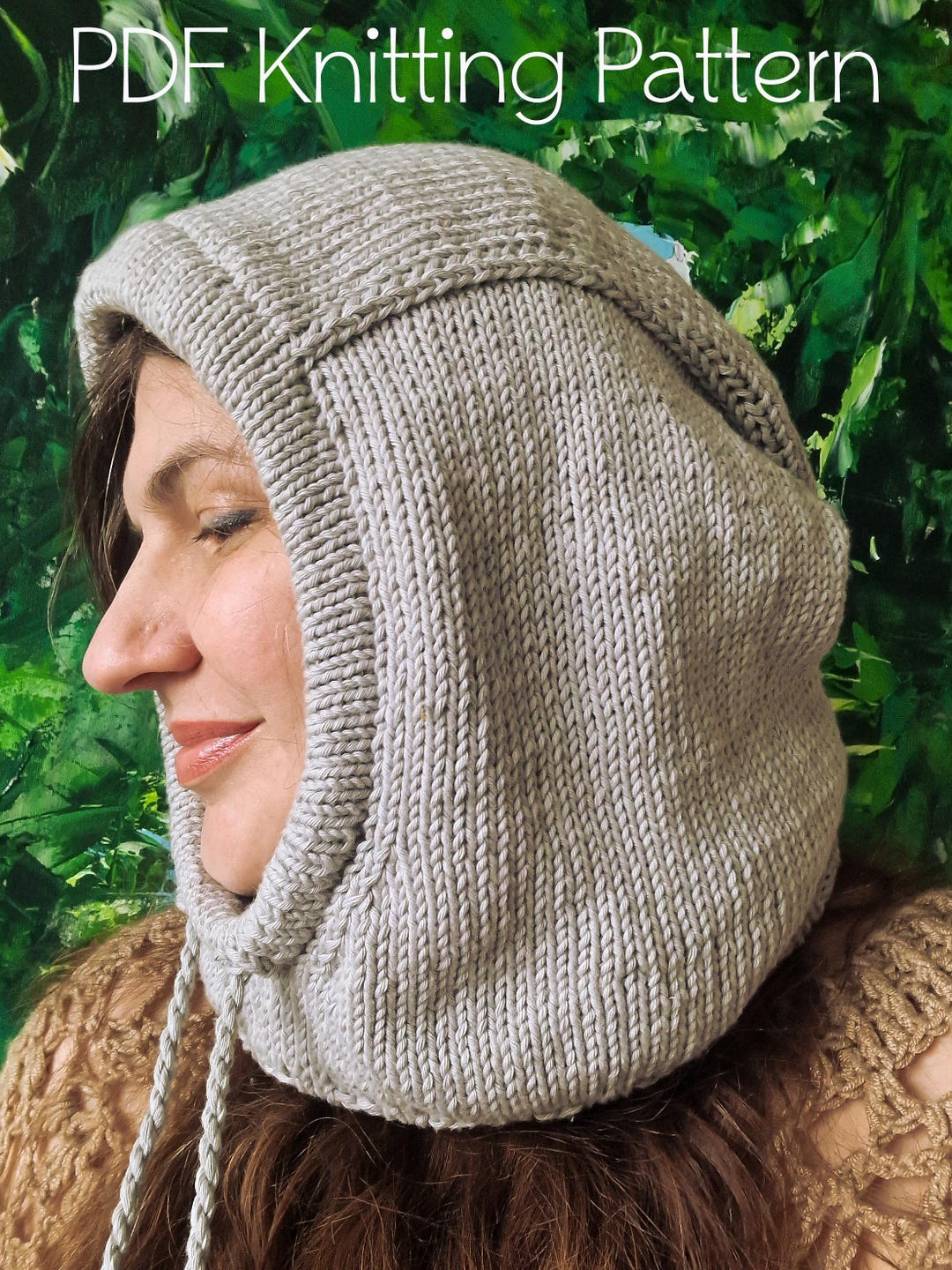 DOWNLOADABLE PDF PATTERN Balaclava Hoodie Extra Thick Hat Hooded Scarf ...