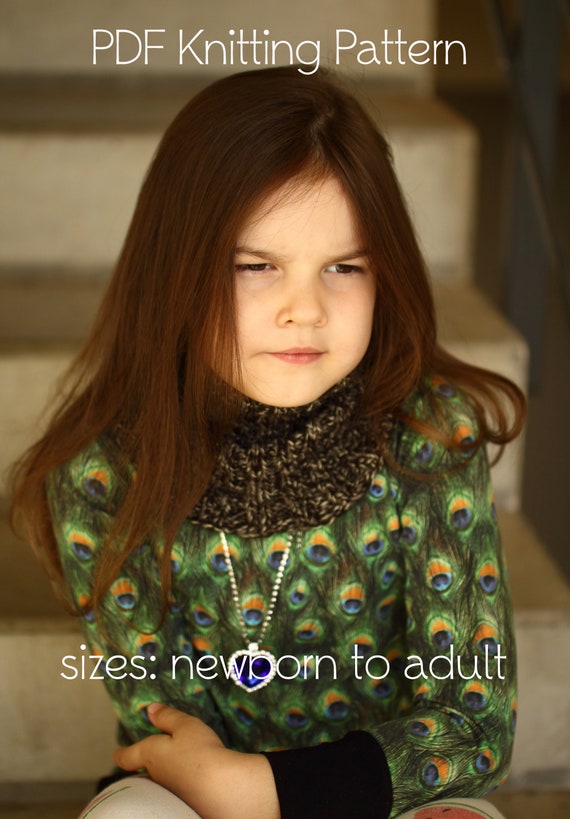 PDF Knitting Pattern Knit Scarf Pattern Knit Cowl Pattern | Etsy