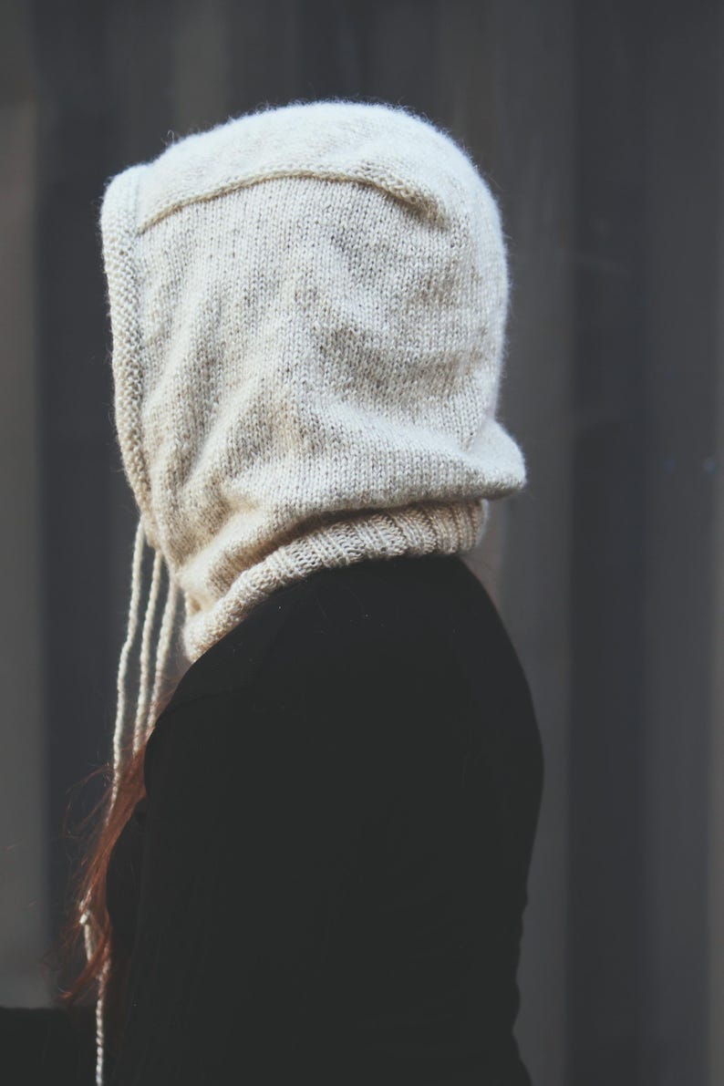 Cove Hood Knitting Pattern PDF - Layered Hooded Balaclava Neck Warmer ...