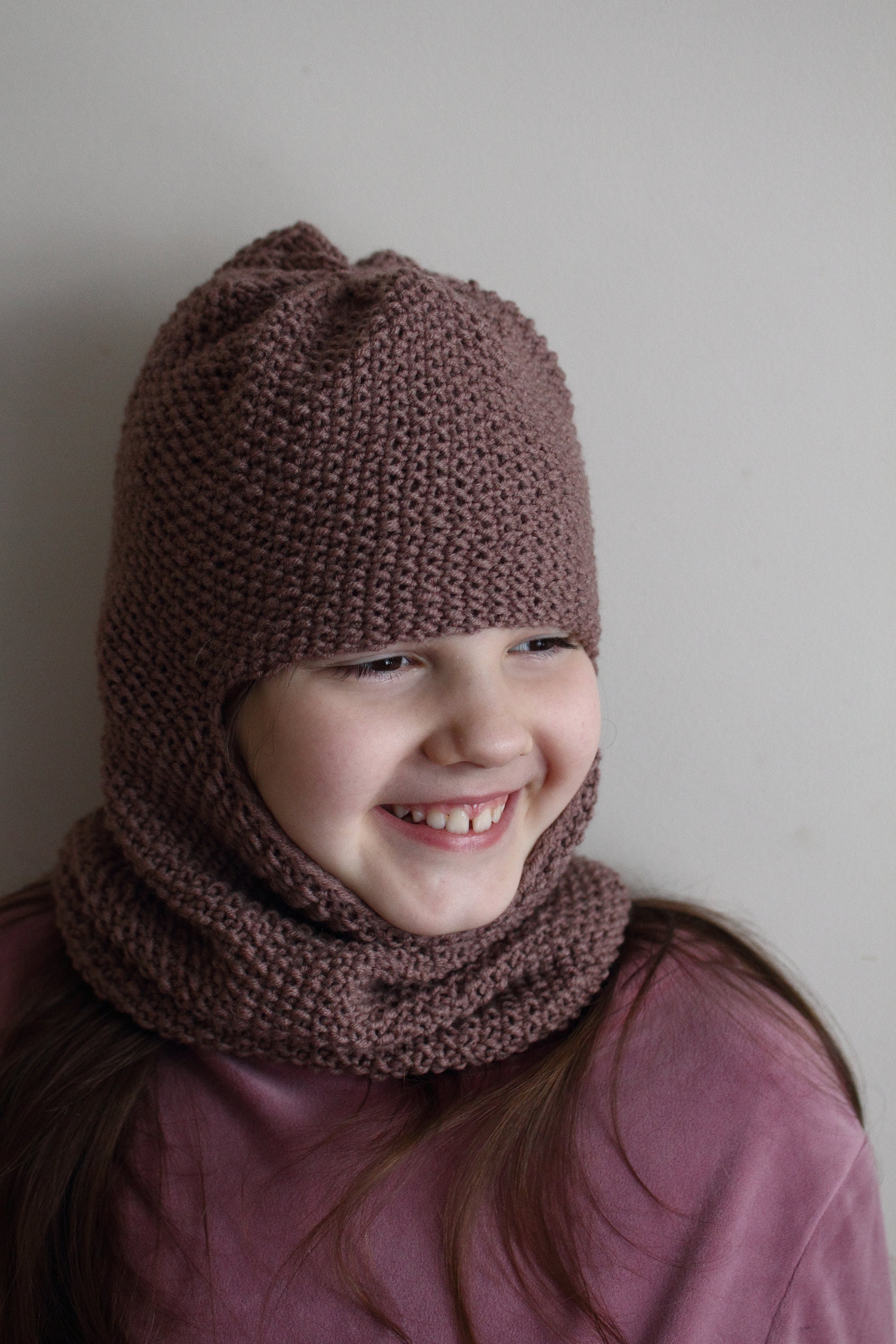 DOWNLOADABLE PDF PATTERN Balaclava Easy Textured Hat Hooded - Etsy