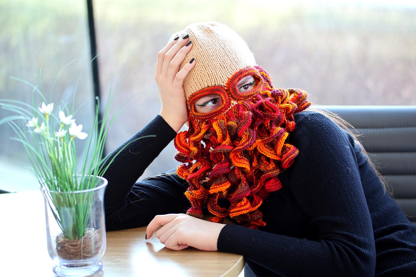 PDF Knitting Pattern - Octopus Tentacle Balaclava Knitting Pattern ...