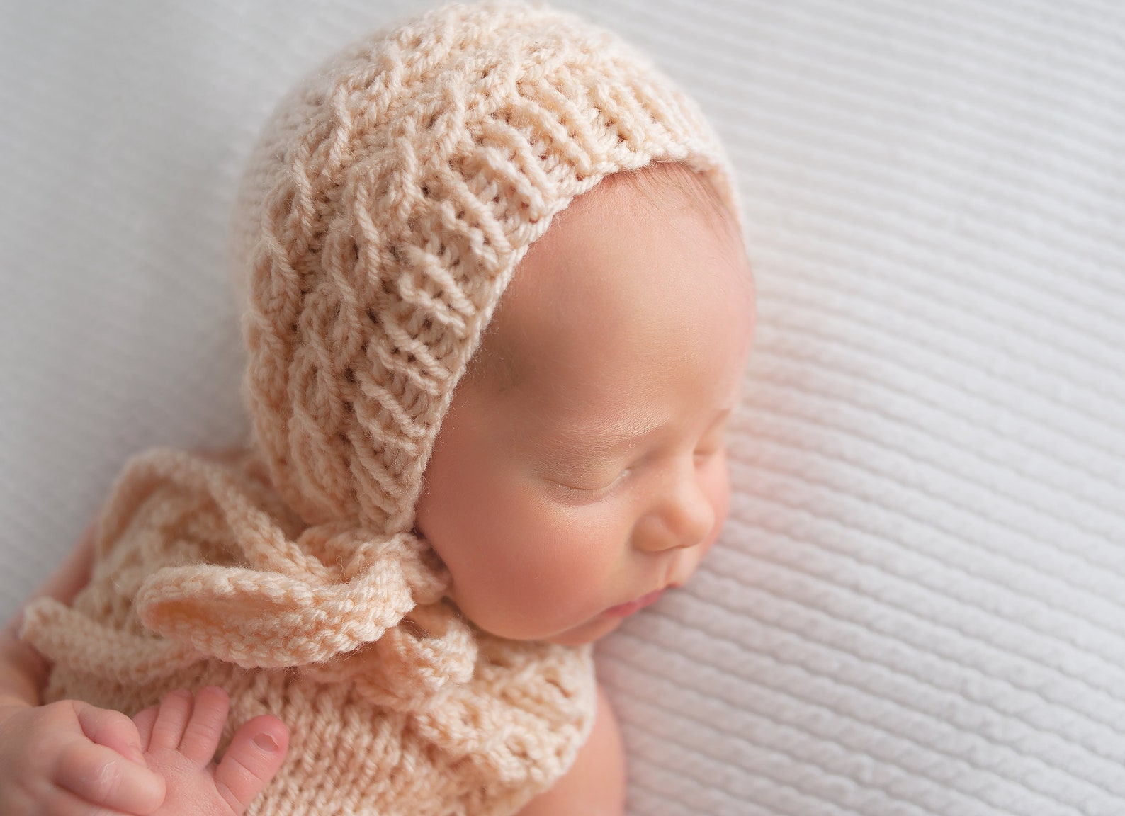 PDF Knitting Pattern Baby Bonnet Knitting Pattern Hat Knit | Etsy