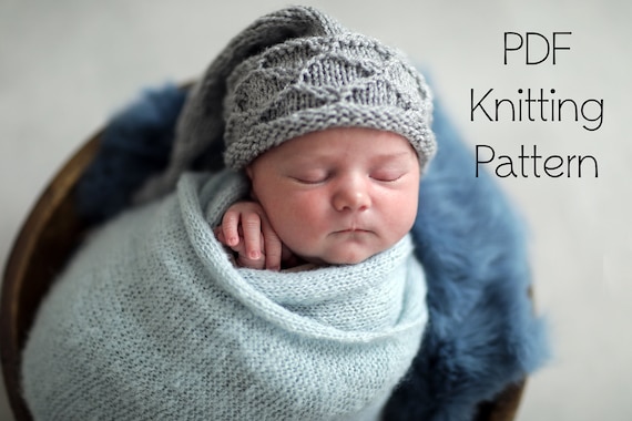 Pdf Knitting Pattern Knit Sleep Cap Pattern Knitted Sleep | Etsy
