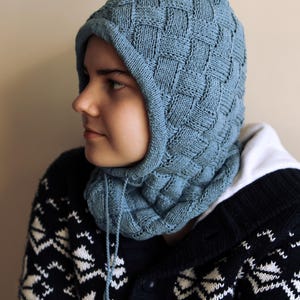DOWNLOADABLE PDF PATTERN Balaclava Pattern, Balaclava Hood, Knit ...
