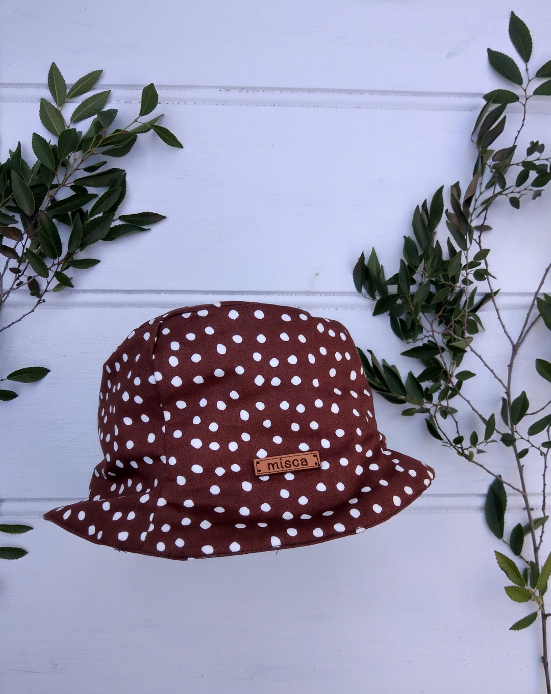 A Handmade Spotty Brown Toddlers Hat - Free Shipping Australia Wide - Etsy
