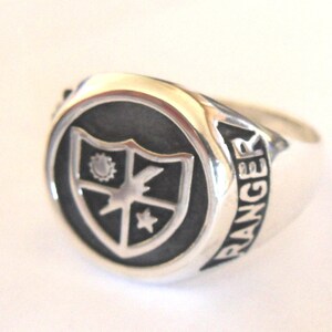 Sterling Silver 925 US Army 75th Ranger Regiment Handmade Ring - Etsy