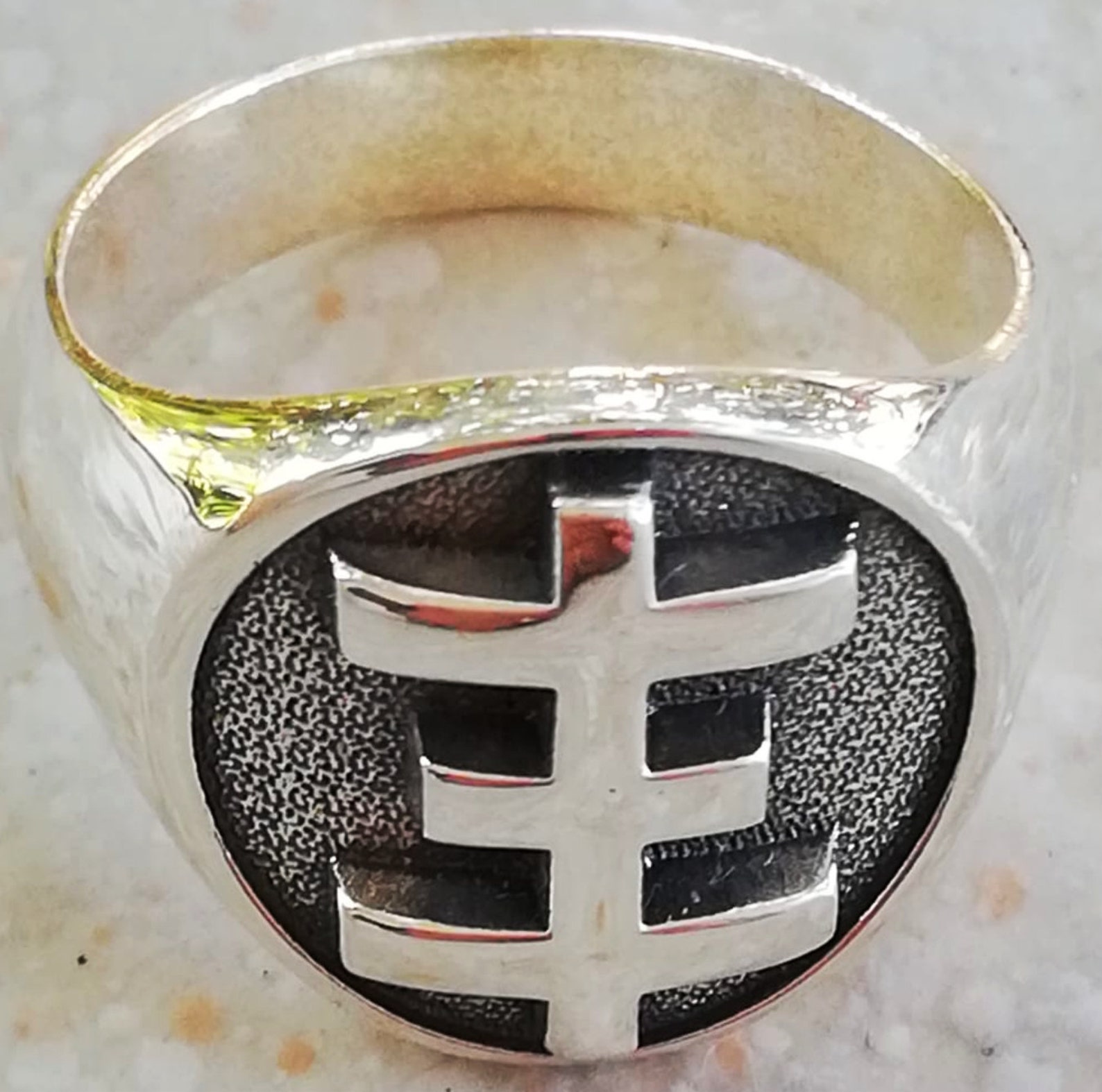 Solid Sterling Silver 925 Psychic Cross TOPY Triple Cross - Etsy