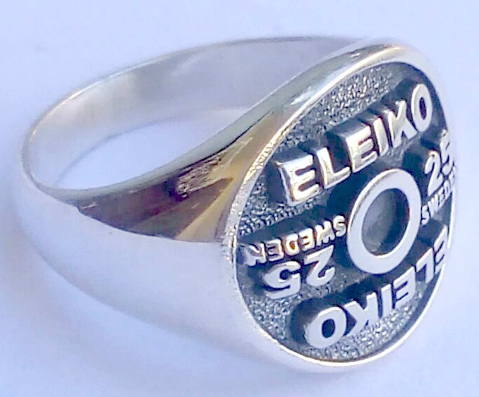 Solid Sterling Silver 925 Olympic Weight Plate Eleiko Weight Lifting ...