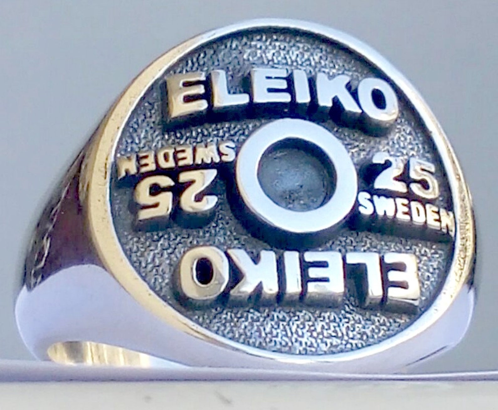 Solid Sterling Silver 925 Olympic Weight Plate Eleiko Weight Lifting ...