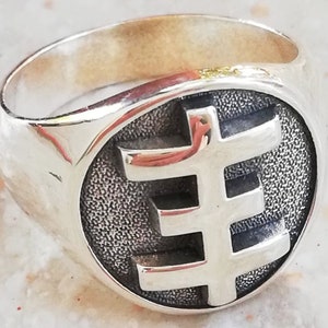 Solid Sterling Silver 925 Psychic Cross TOPY Triple Cross Psychick ...