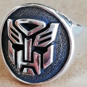 Solid Sterling Silver 925 Transformers Autobot Optimus Prime Handmade ...