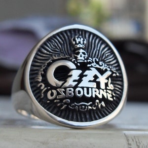 Ozzy Osbourne Handmade 3D Ring Solid Sterling Silver 925 - Etsy