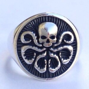 Solid Sterling Silver 925 Hydra Greek Mythology Handmade 3D Ring - Etsy