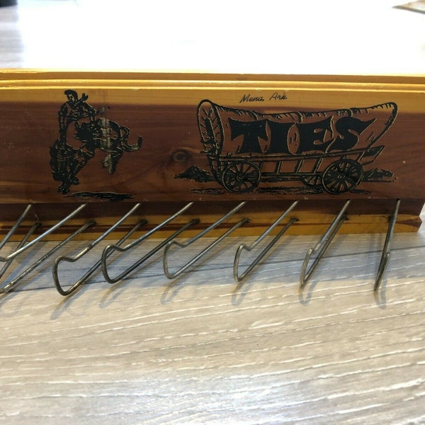 Black Wall Mounted Tie Rack - Etsy