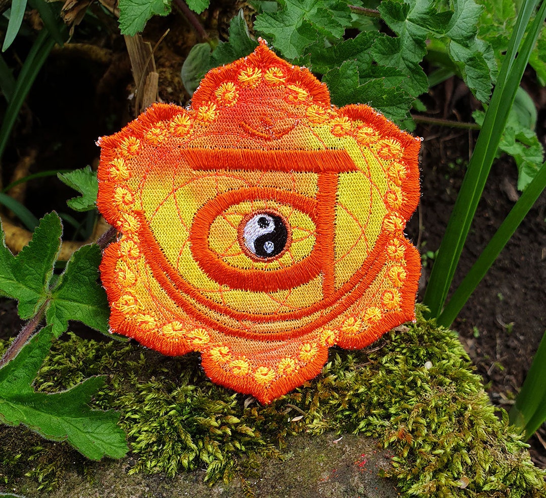 Sacral Swadisthana 2nd Chakra Spiritual Yogic Embroidered Sew/iron-on ...