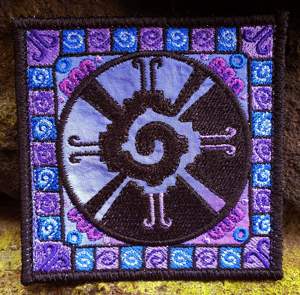 Hunab Ku Embroidered Sew/iron-on Patch Mayan Symbol of Balance and ...