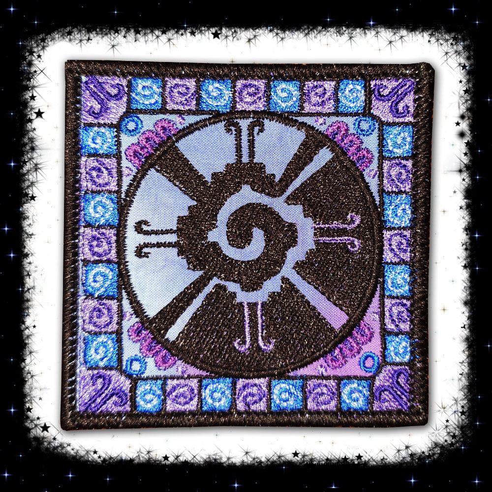 Hunab Ku Embroidered Sew/iron-on Patch Mayan Symbol of Balance and ...