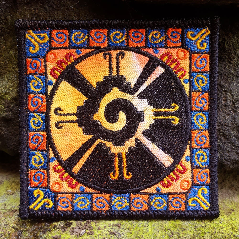 Hunab Ku Embroidered Sew/iron-on Patch Mayan Symbol of Balance and ...