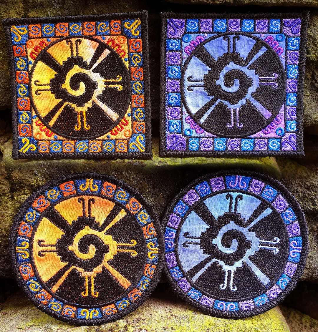 Hunab Ku Embroidered Sew/iron-on Patch - Mayan Symbol of Balance and ...
