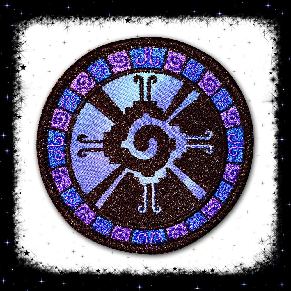 Hunab Ku Embroidered Sew/iron-on Patch Mayan Symbol of Balance and ...