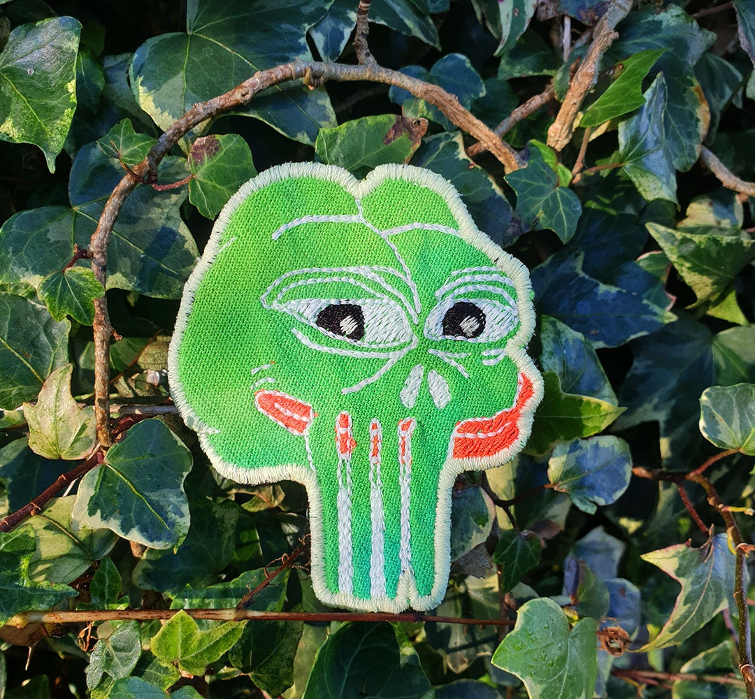 Pepe the Punisher Embroidered Sew/iron-on Patch UV Bright & - Etsy