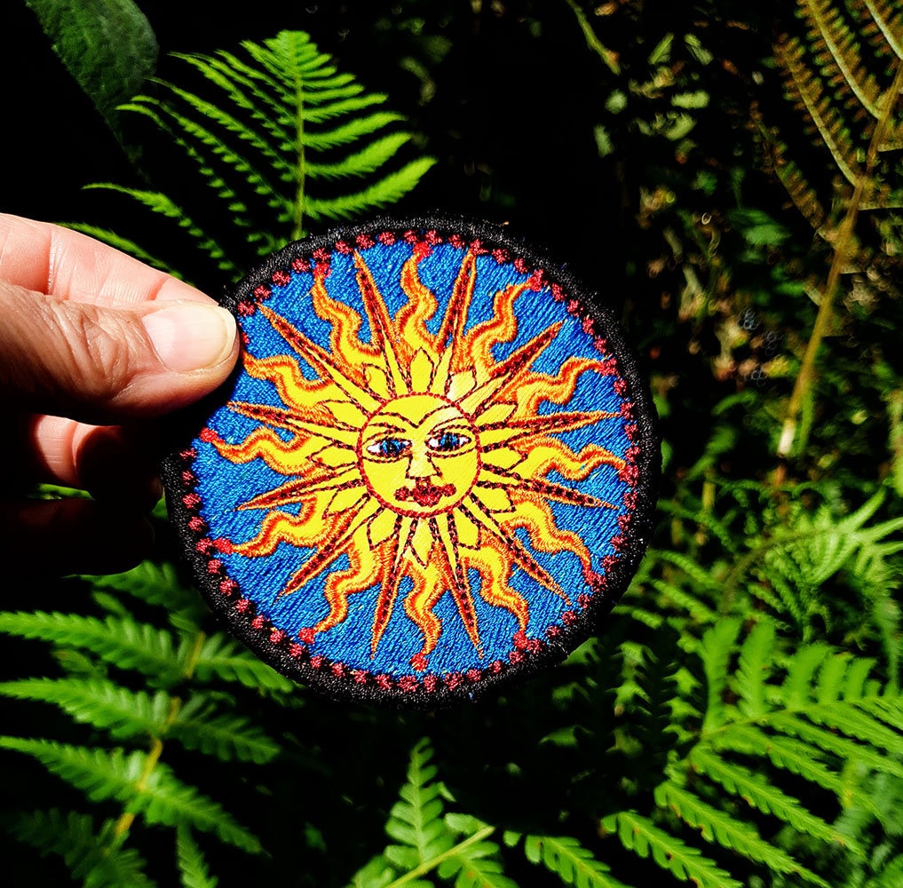 Sun Circlular Embroidered Sew/iron-on Patch Helios Ra Horus Solar Sol ...
