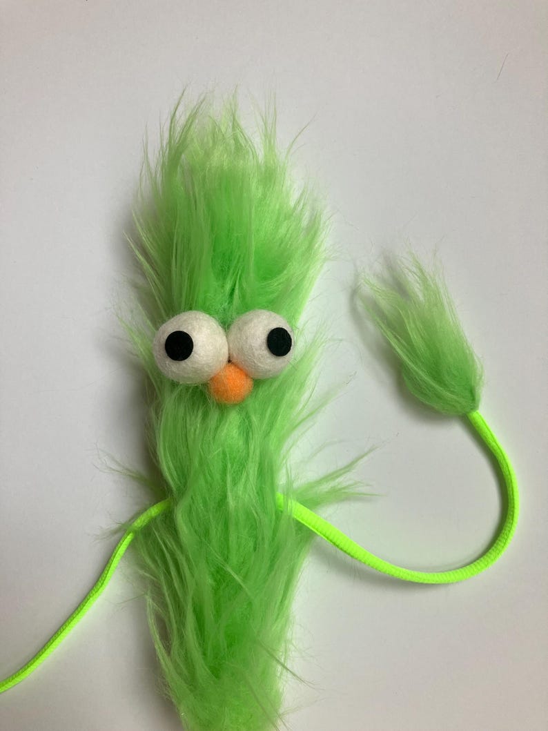 Fuzzy Lolli Pop Puppet With Character Card - Etsy