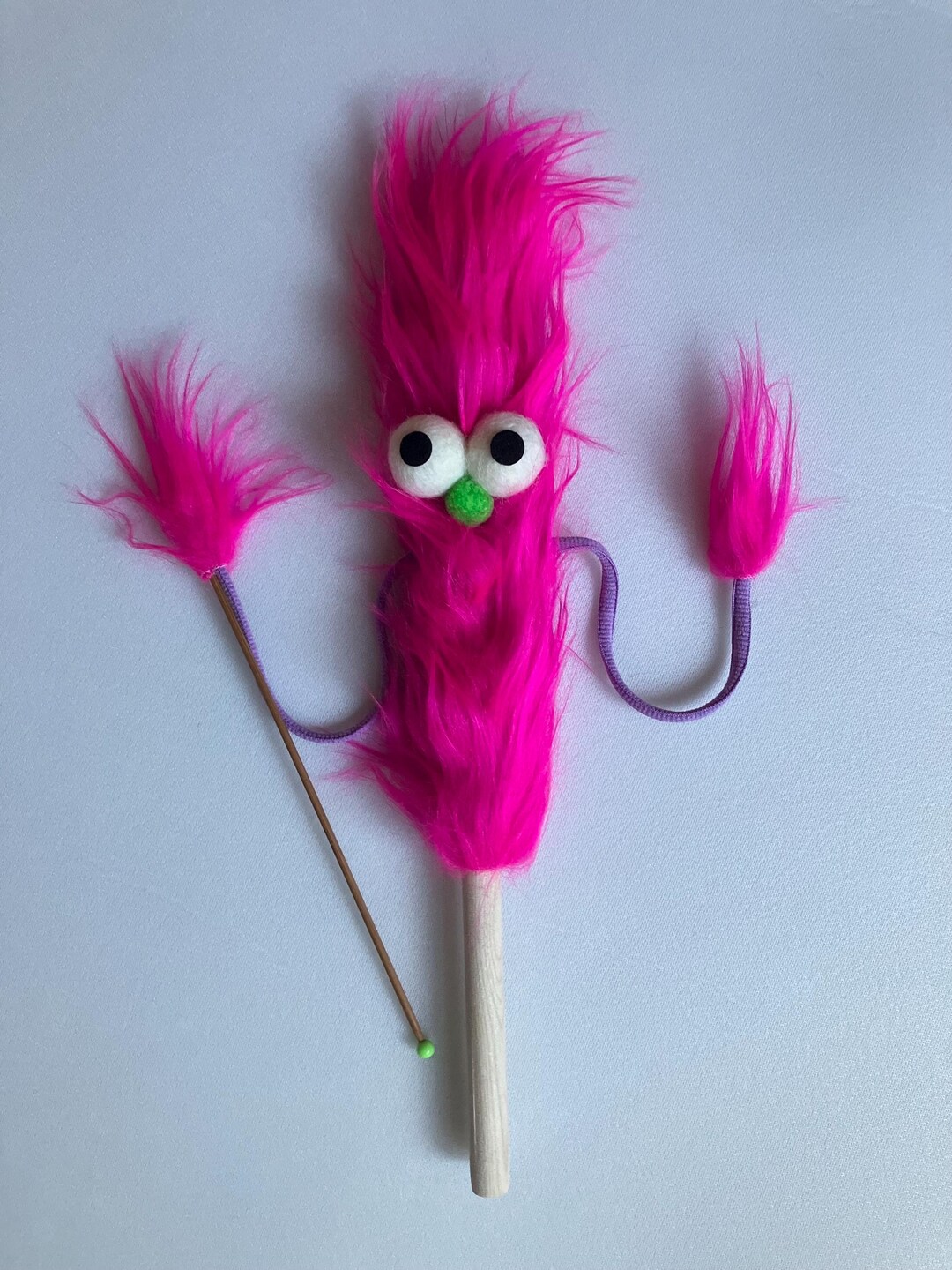 Fuzzy Lolli Pop Puppet With Character Card - Etsy