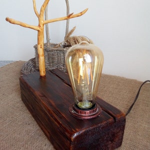 Handmade Lamp Rustic Lamp Wooden Lamp Farmhouse Lamp Home | Etsy