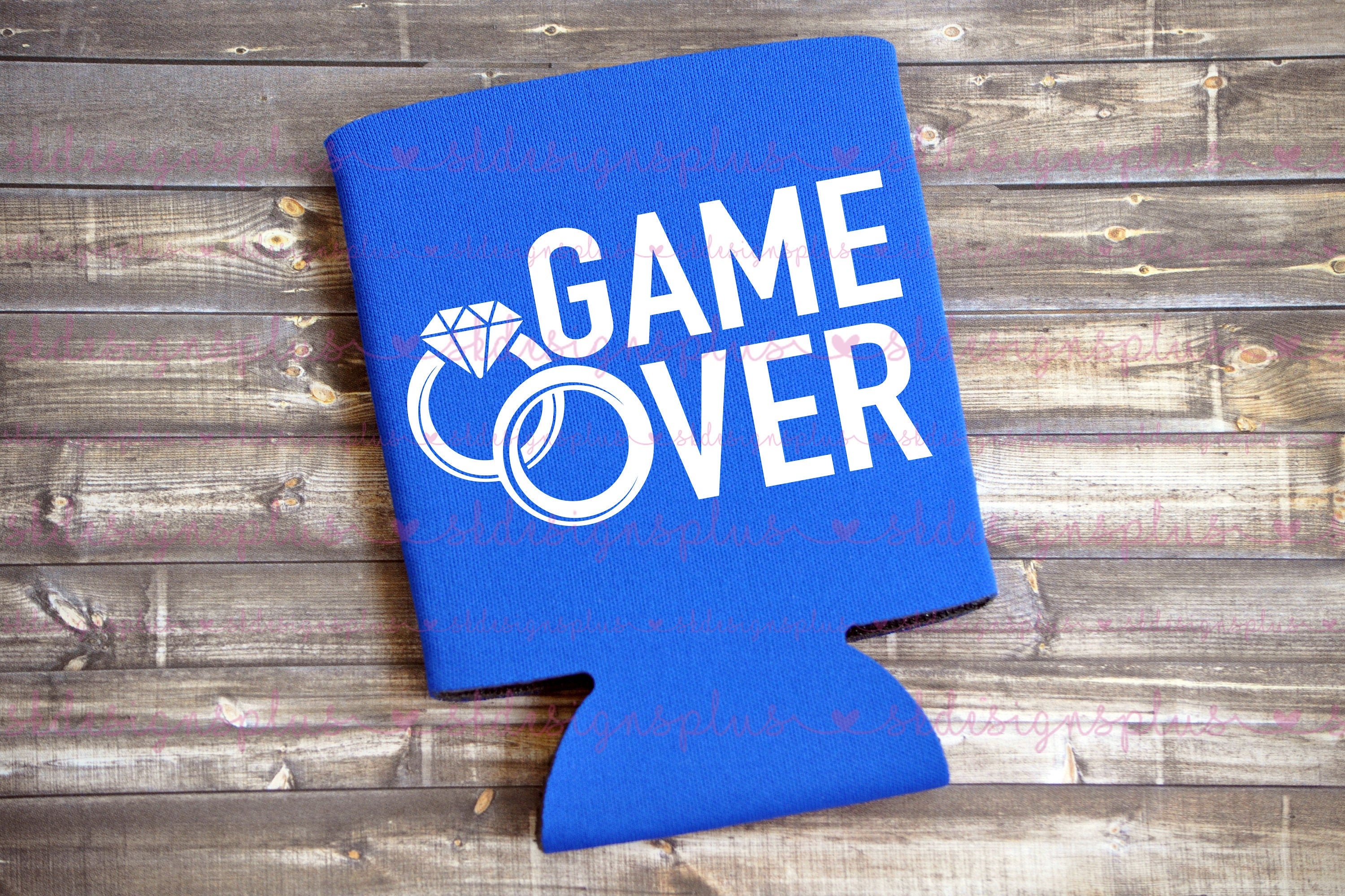 Game Over Groom Can Cooler / Beer Holder / Engagement Gift / | Etsy