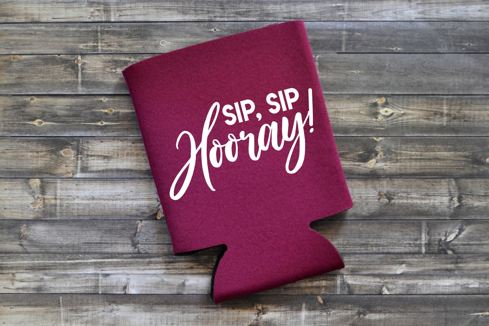 Sip Sip Hooray Can Cooler / Beer Holder / Bachelorette | Etsy