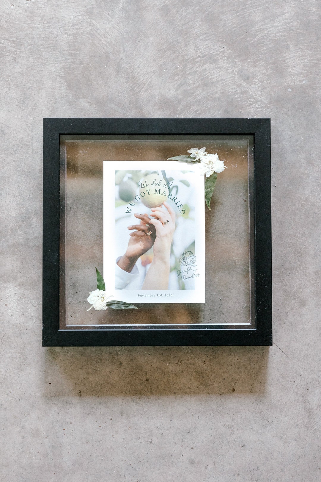 Invitation Preservation | Framed Invitations, Photographs, or Memorial ...