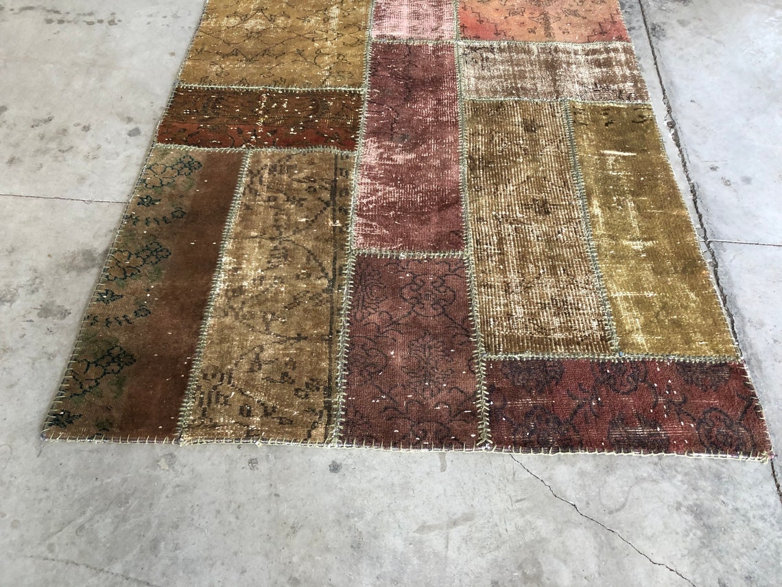 Turkish Runner Rug Patchwork Patchwork Carpet 4.6 X 9.5 Ft - Etsy