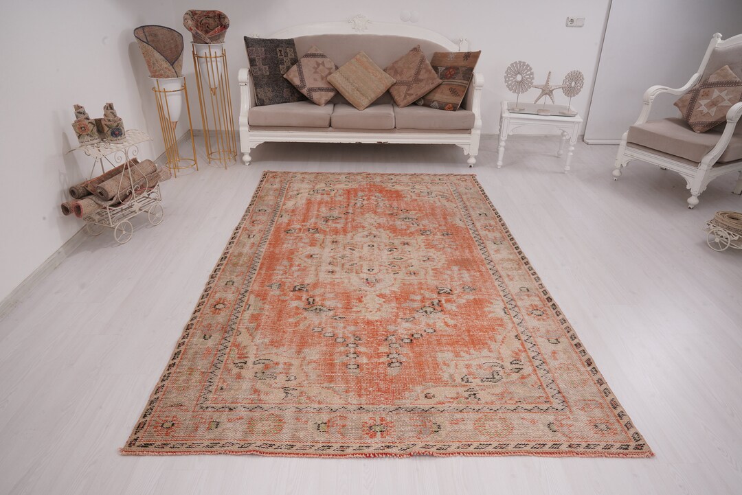 5x8 Rug, Turkish Rug 5x8, Antique Rug, Anatolian Soft Rug, Boho Decor ...